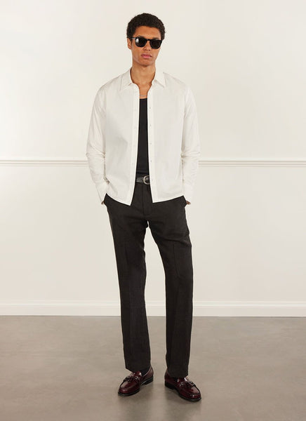 Men's Formal Classic Shirt | Cotton Poplin | White | Percival Menswear