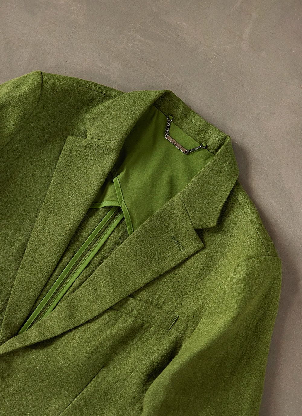 Men's Linen Blazer | Suit Jacket | Forest Green