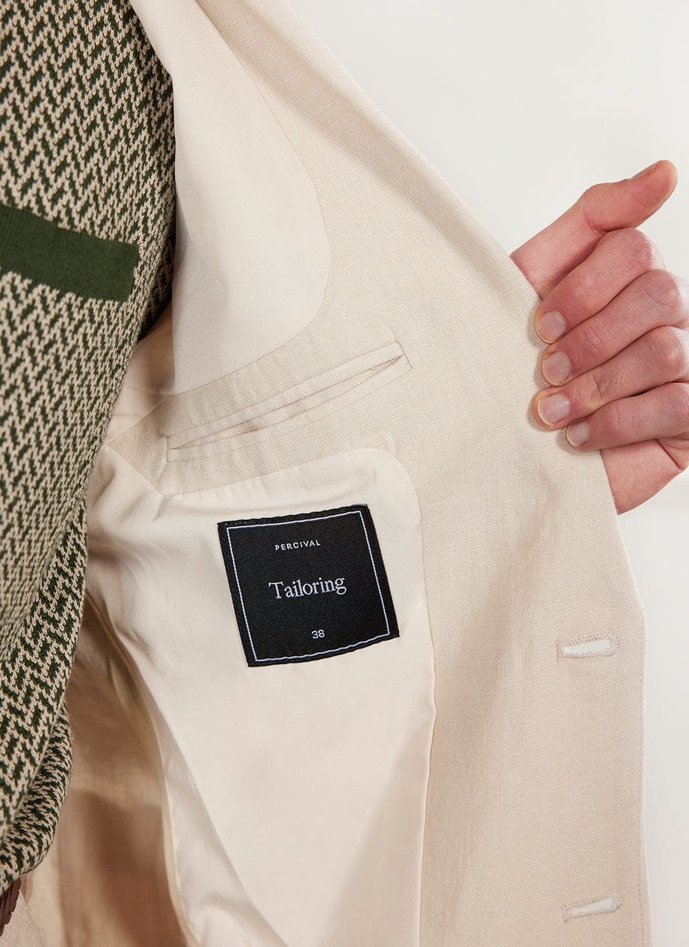 Men's Tailored Linen Blazer | Natural White