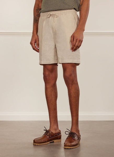 Men's Linen Shorts | Summer Shorts for Men | Stone | Percival Menswear