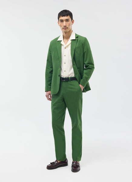 Men's Seersucker Blazer | Suit Jacket | Forest Green | Percival Menswear