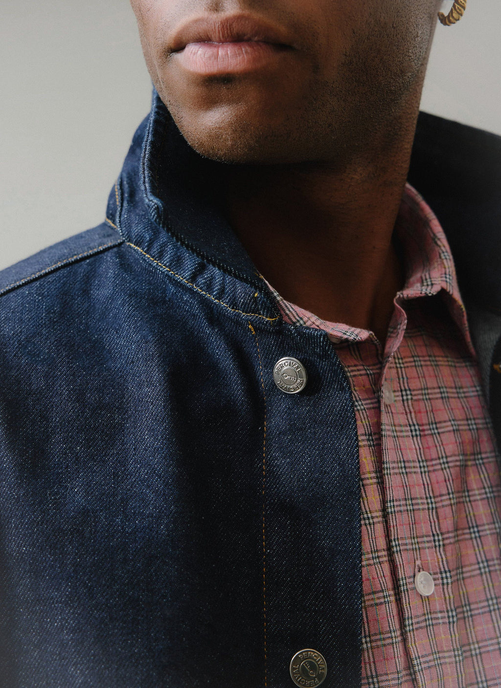 Men's Chore Jacket | Denim | Dark Indigo Blue | Percival Menswear