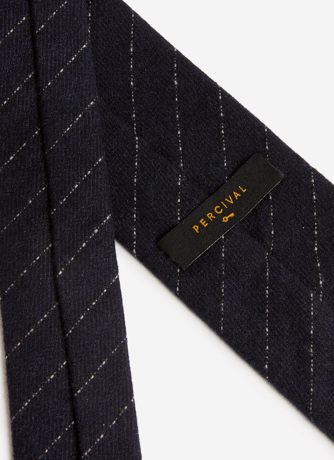 Textured Stripe Double Breasted Blazer | Navy | Percival Menswear