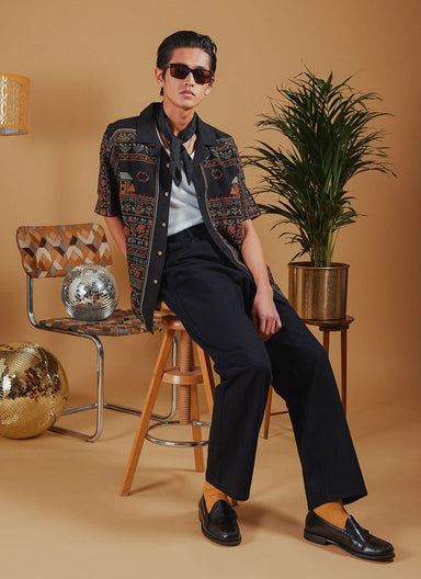 Men's Linen Shirts | Short Sleeve & Long Sleeve | Percival & Percival ...